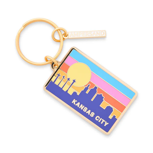 Kansas City Skyline Keychain by Ampersand Design Studio | Ampersand Design Studio