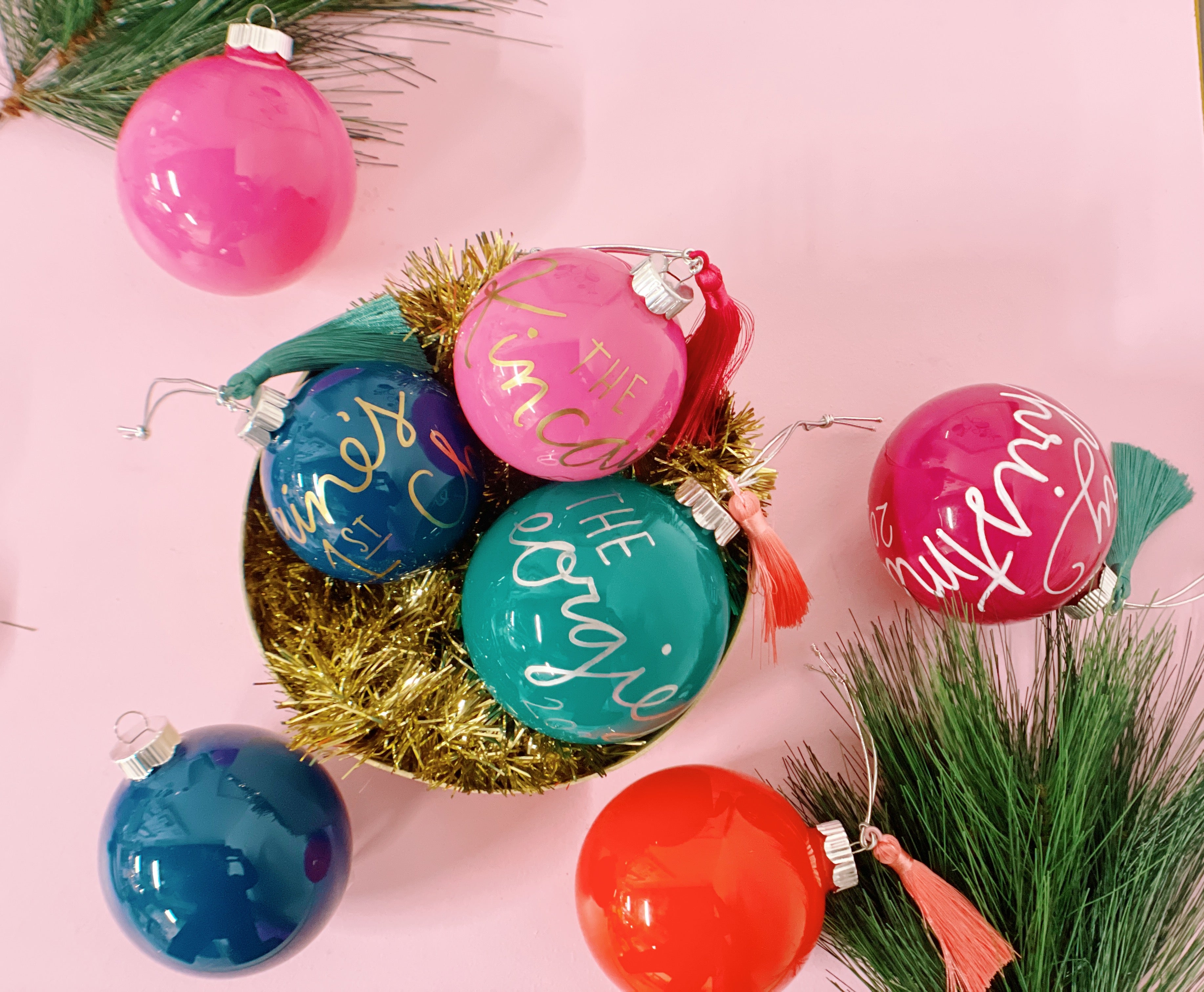 Our 1st ever PERSONALIZED ORNAMENT PARTY! – Ampersand Design Studio
