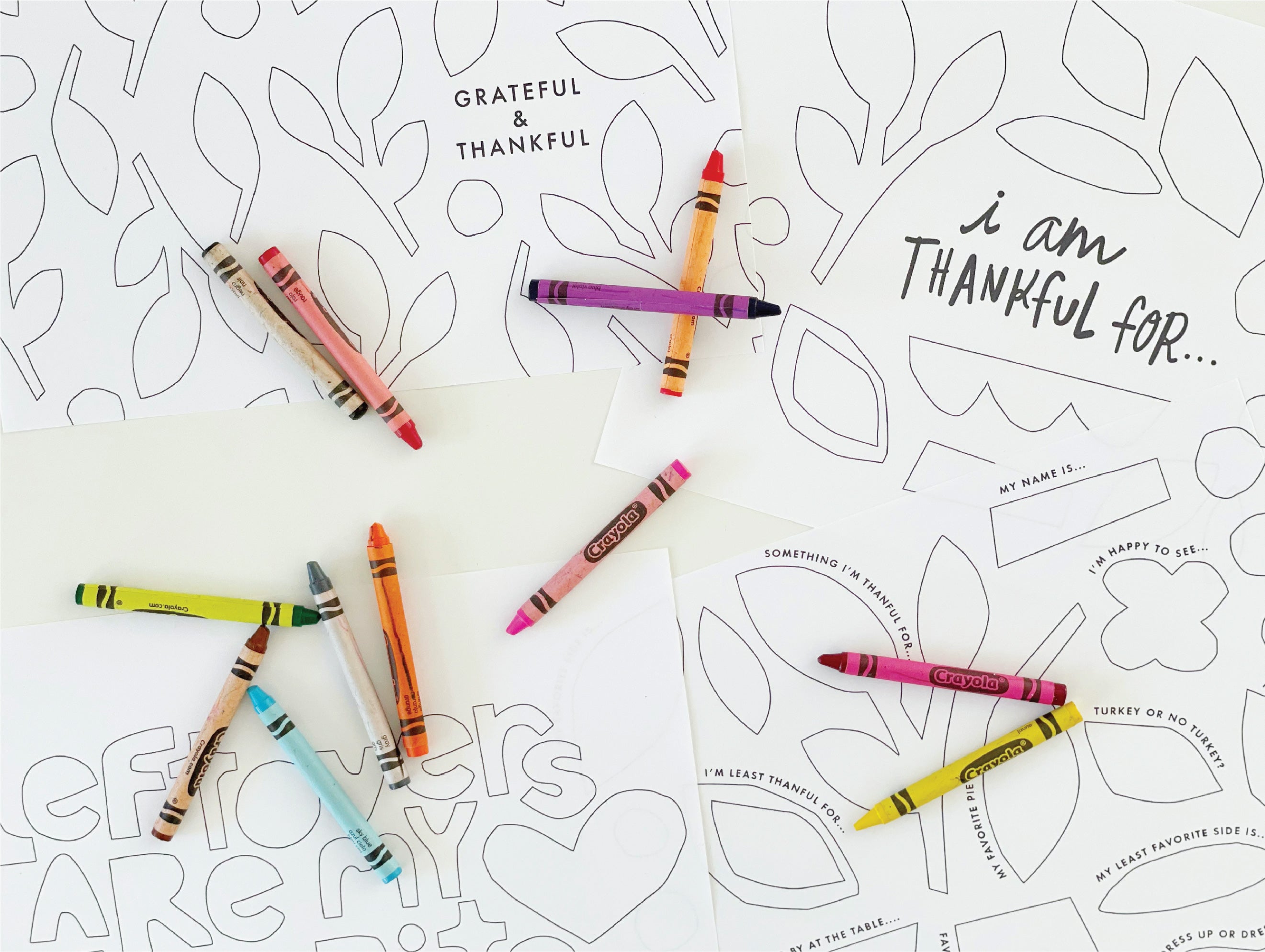 Thanksgiving placemats – Ampersand Design Studio