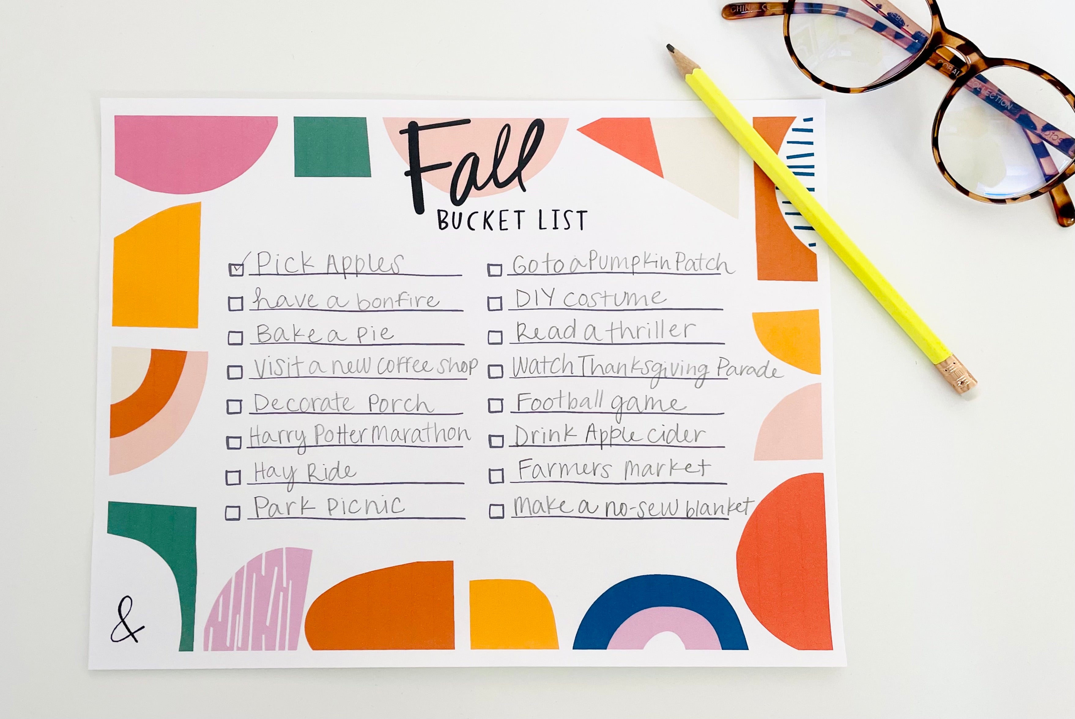 Fall Bucket List – Ampersand Design Studio