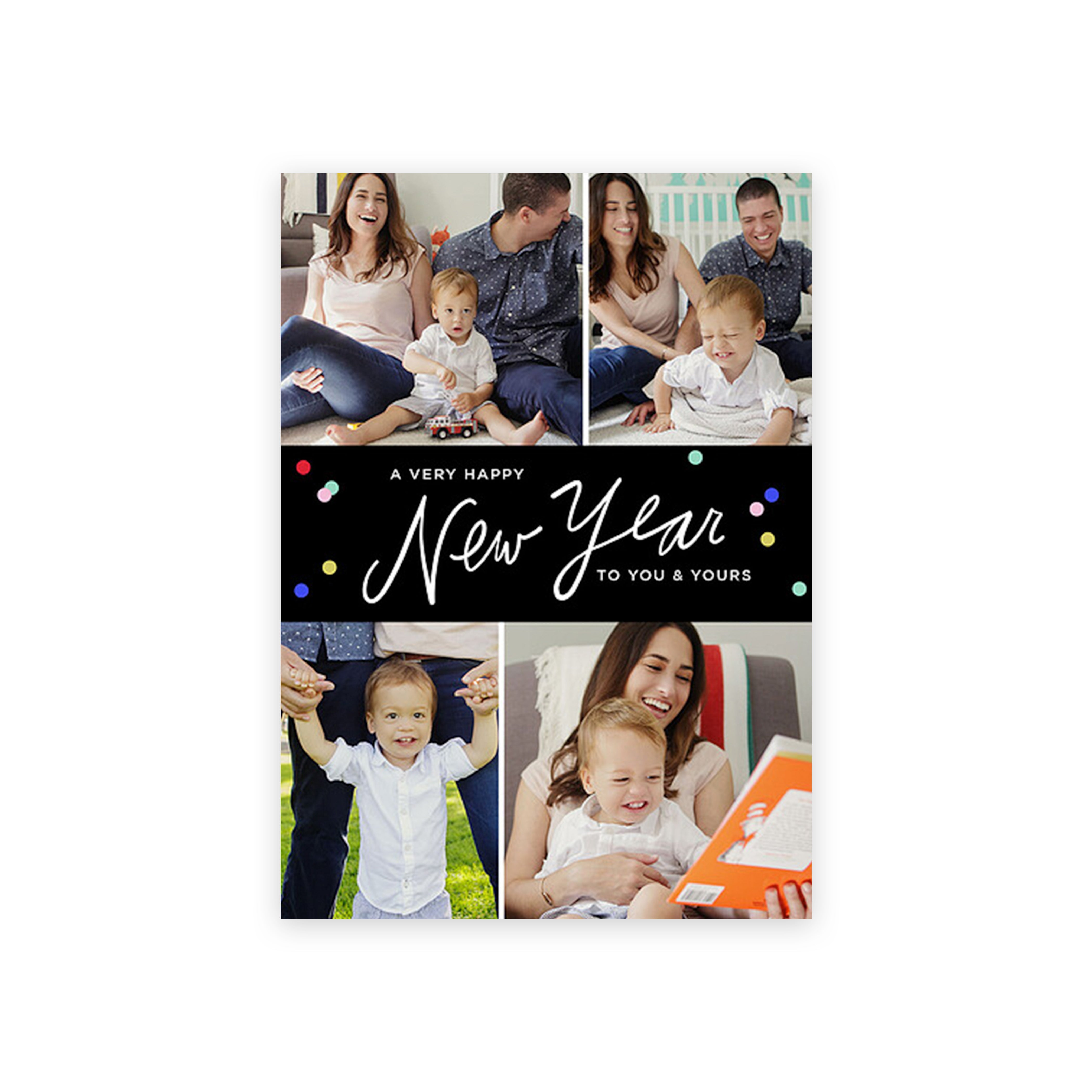 Colorful Confetti Fall Photo Card – Ampersand Design Studio