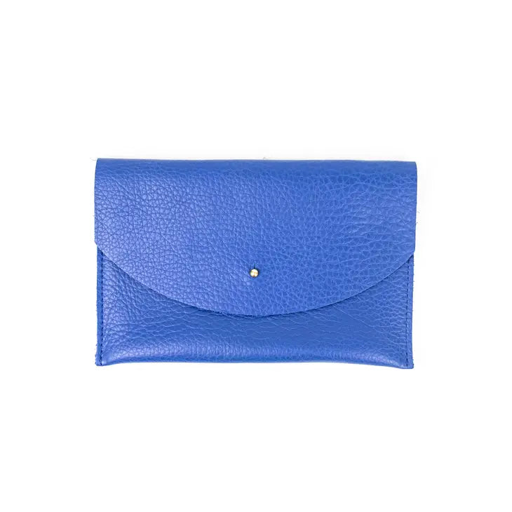 Envelope Pouch - Lapis Leather – Ampersand Design Studio