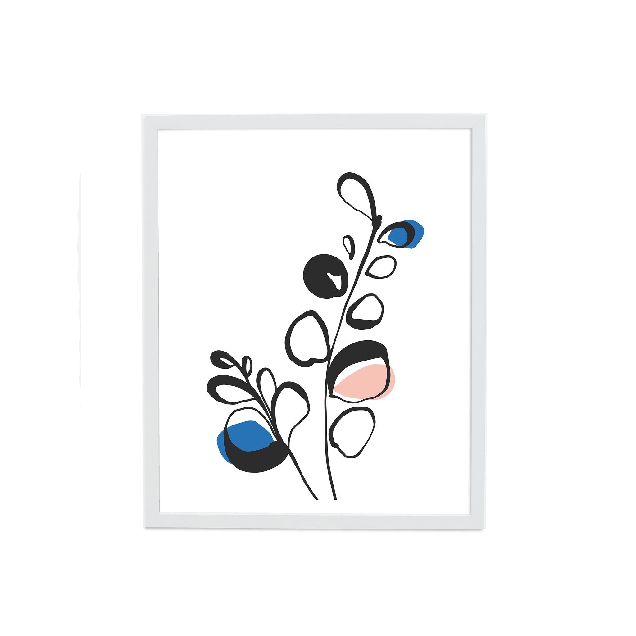 Inky Floral Eucalyptus Art Print – Ampersand Design Studio