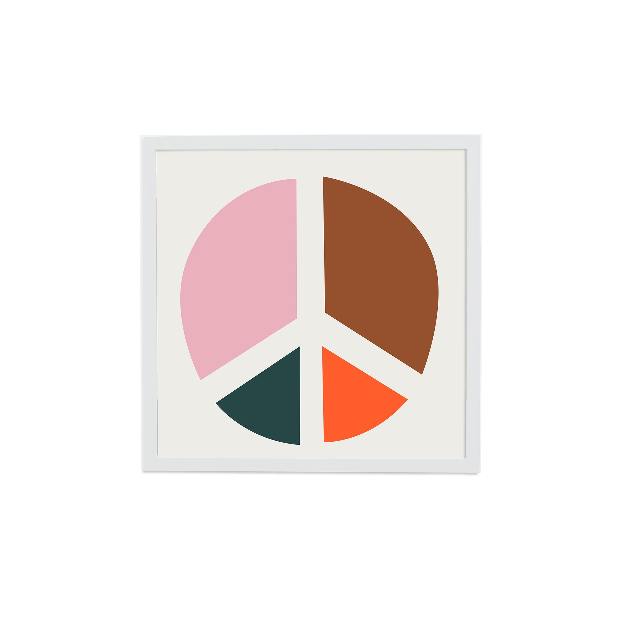 Peace Sign (Warm) Art Print by AmpersandDesignStudio | Ampersand Design ...