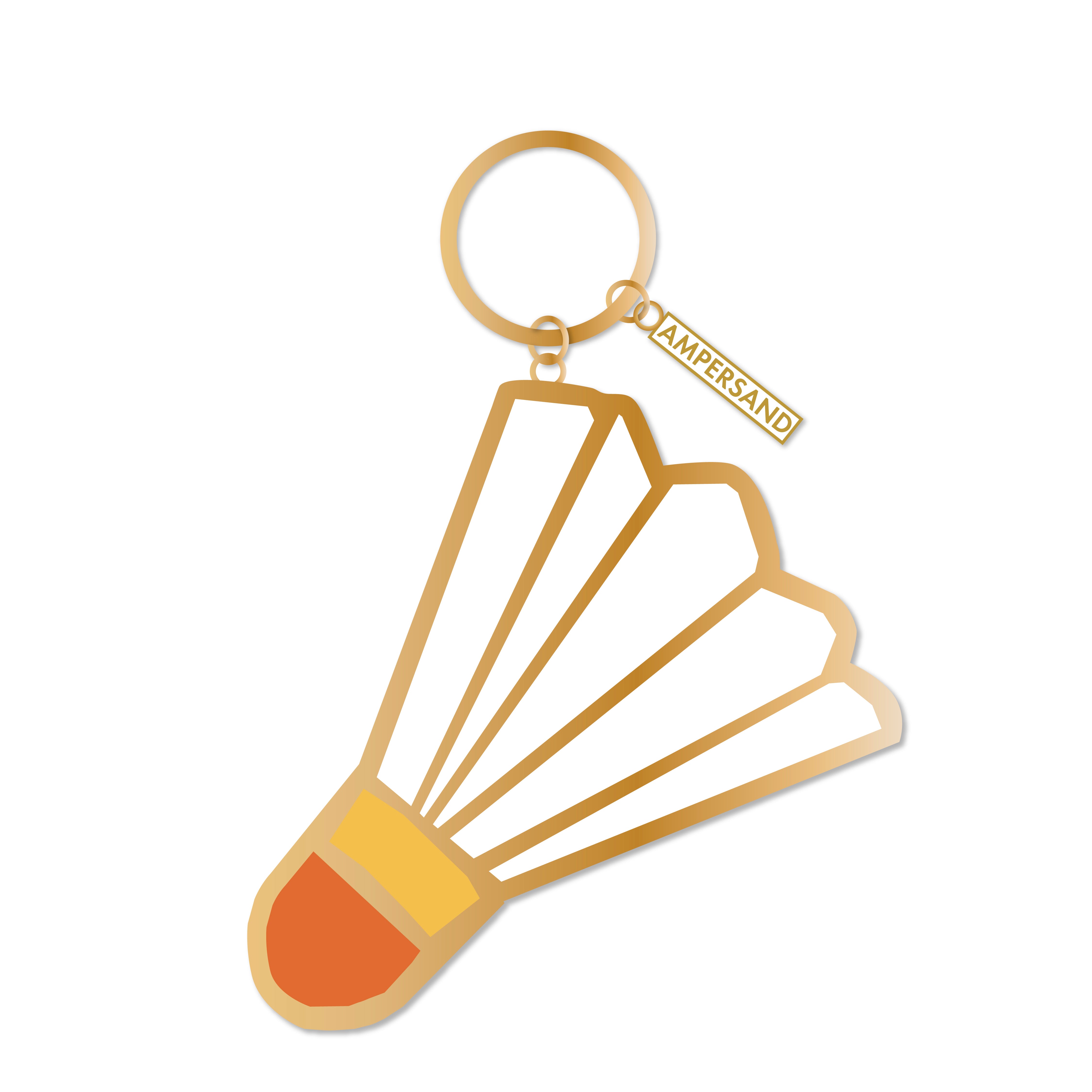 Shuttlecock Keychain – Ampersand Design Studio