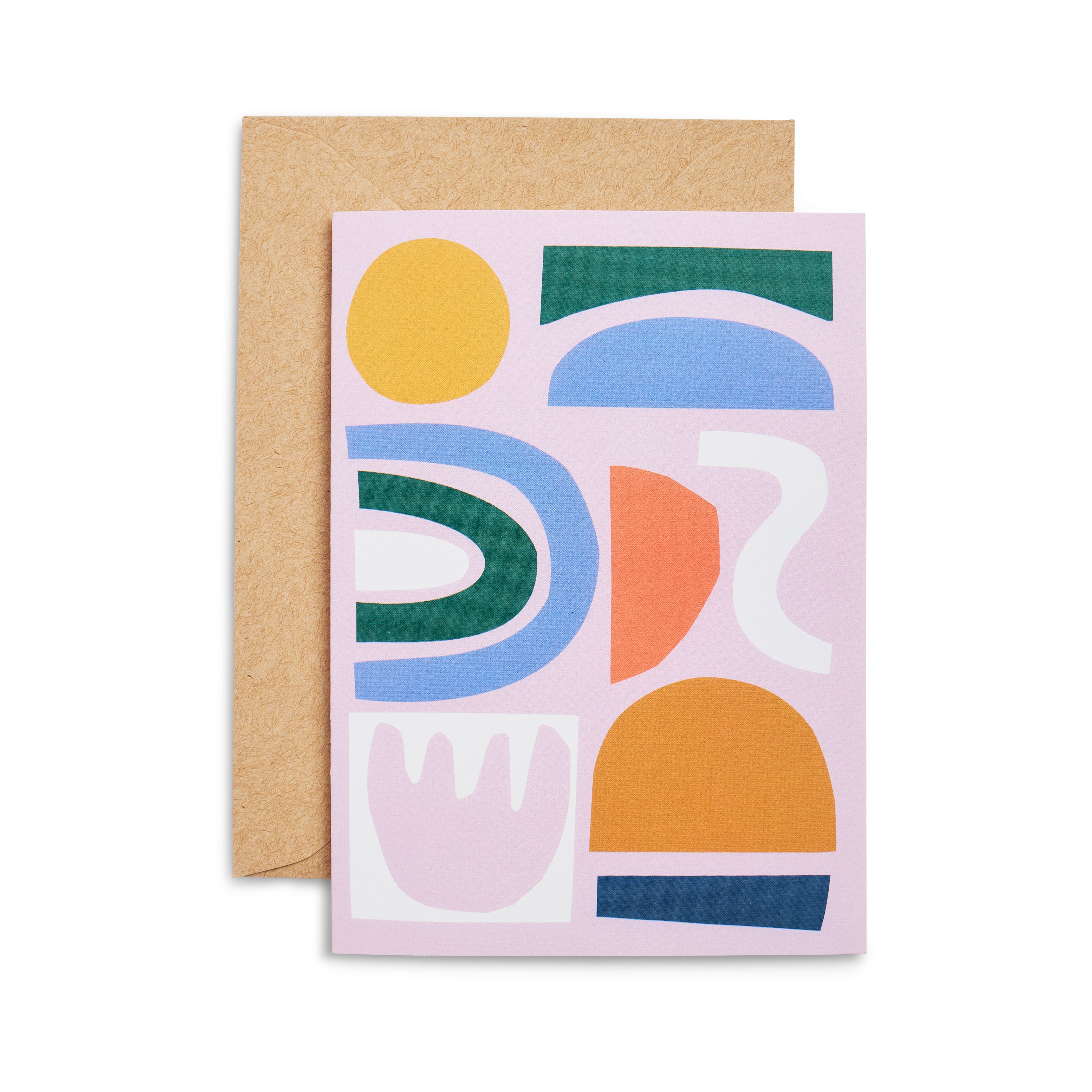 Shapes Collage Greeting Card – Ampersand Design Studio
